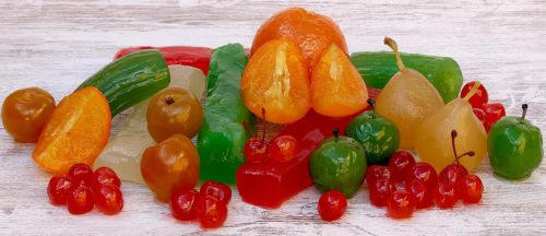 Frutas confitadas
